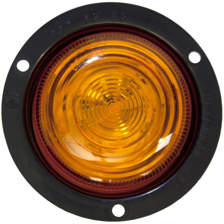 PC-Rated 2 1/2 inch Clearance & Side Marker Light; amber flange; bulk ...