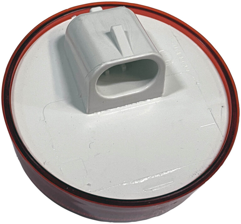 PC-Rated 2 1/2 inch Clearance & Side Marker Light; red grommet; poly ...
