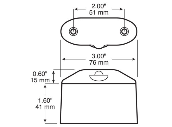 Single Diode LED License & Utility Light, 12 Volt; side mount, PL10 ...
