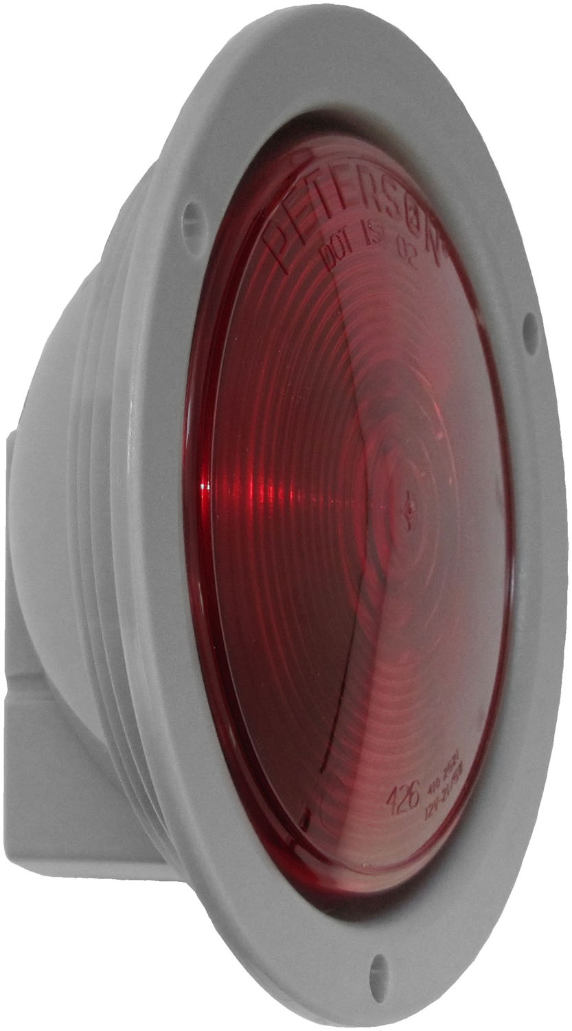 Sealed 4" Round Flange Mount Stop / Turn / Tail Light, flange mount ...
