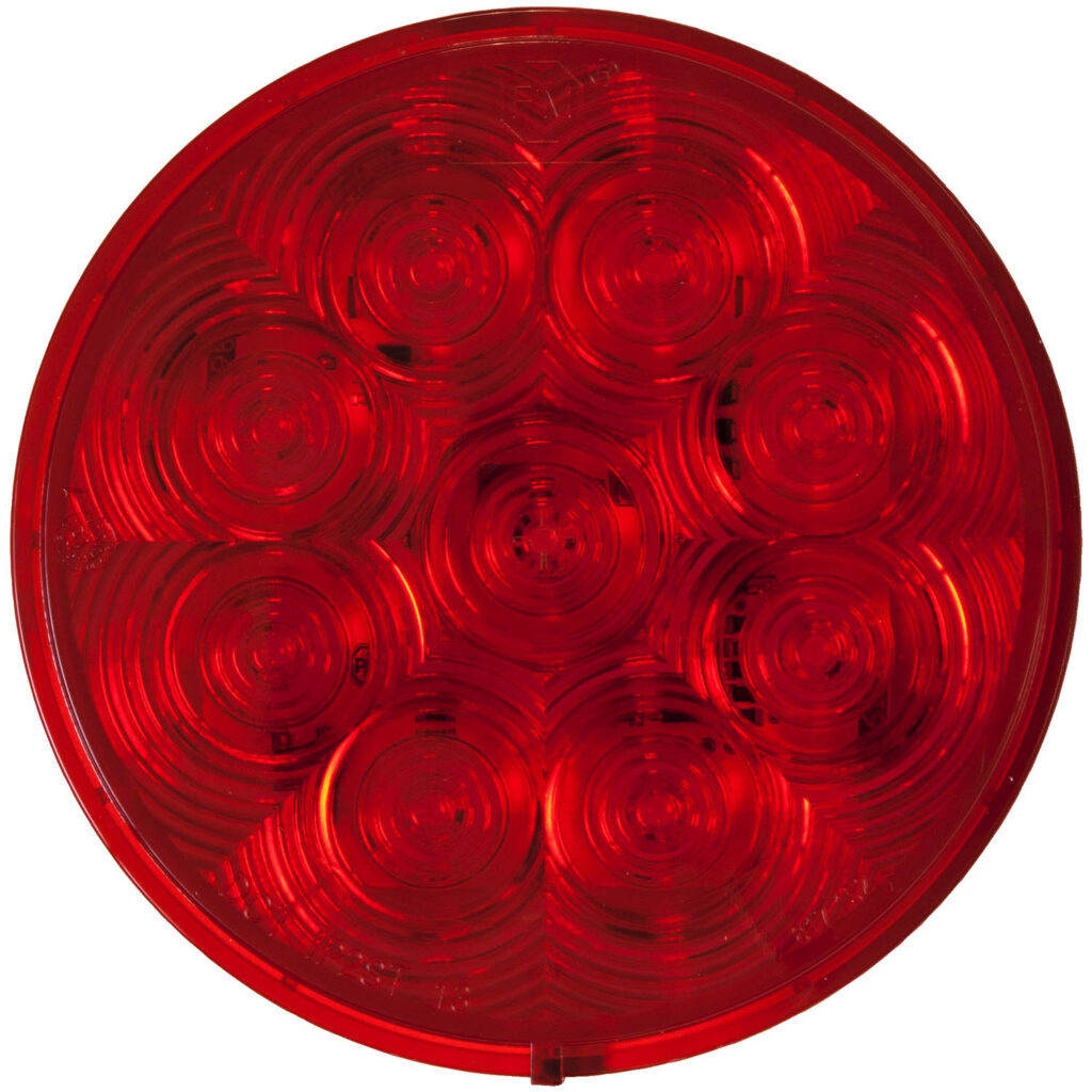 Lumen X ® AMP 4 inch Round Stop / Turn / Tail Light, grommet kit, poly ...