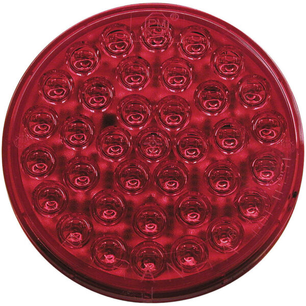 Piranha ® LED 4 inch Round Stop/Turn/Tail Light; red w/adapter plug ...