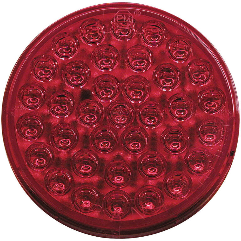 Piranha ® LED 4 inch Round Stop/Turn/Tail Light; red w/stripped leads ...