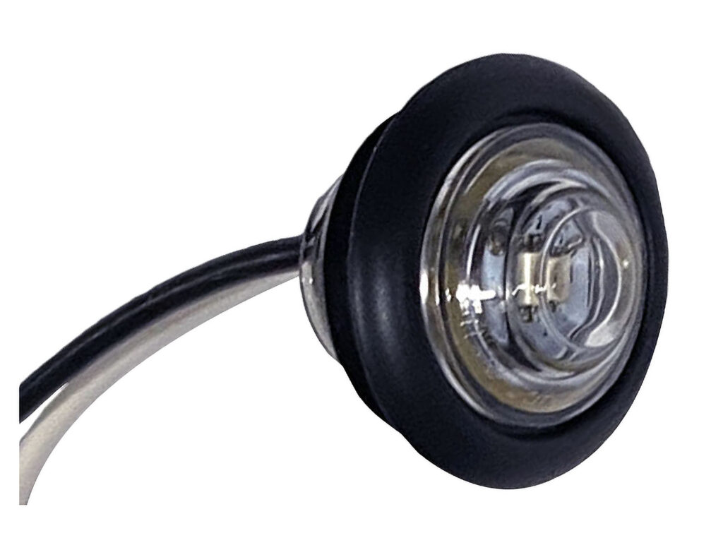 Single Diode 3/4 inch Utility Light, 12 Volt; stripped leads; bulk pack ...